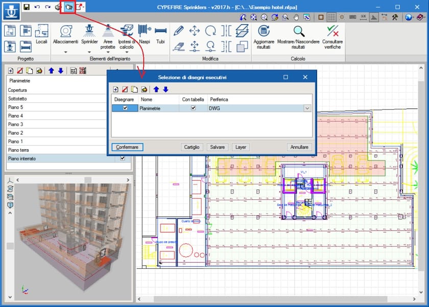 Fire-fighting system design / Water network calculation CYPEFIRE ...