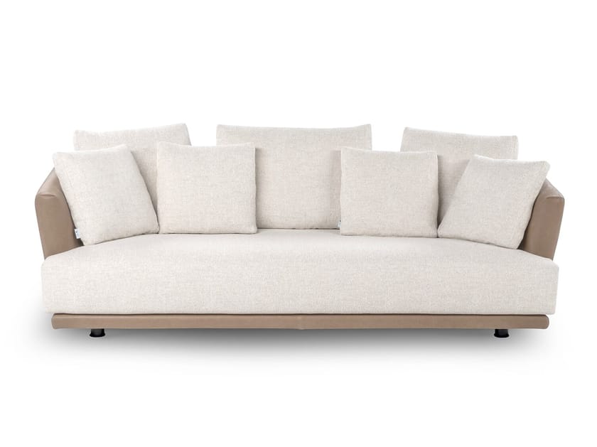 APLOMB 4 seater fabric and leather sofa By Calia Italia