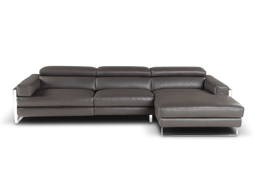 ROMEO RELAX Recliner modular leather sofa with chaise longue By Calia ...