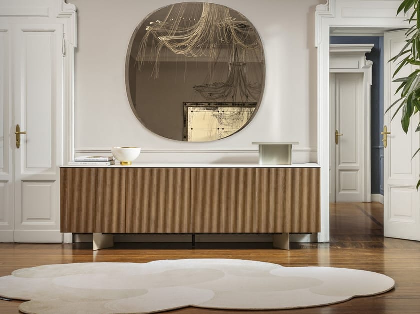 CURVED Long pile polyamide rug By Calligaris