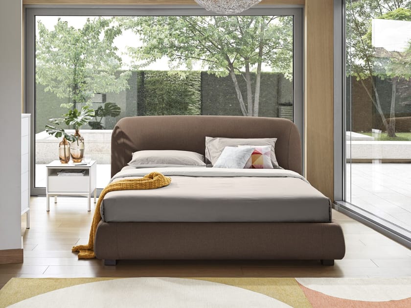 NOA Upholstered double bed By Calligaris