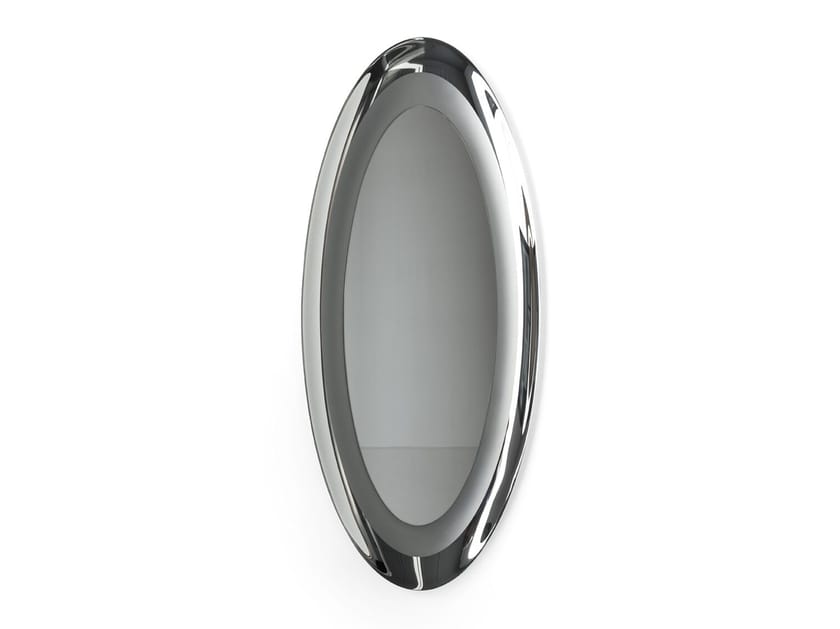 SURFACE Oval wall-mounted mirror By Calligaris