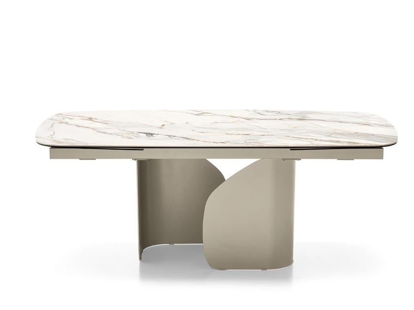 TWINS Extending ceramic table By Calligaris