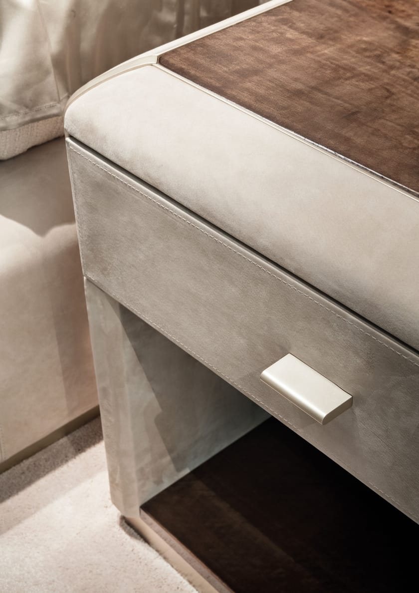 ORION L Rectangular wooden bedside table with drawers By Capital ...