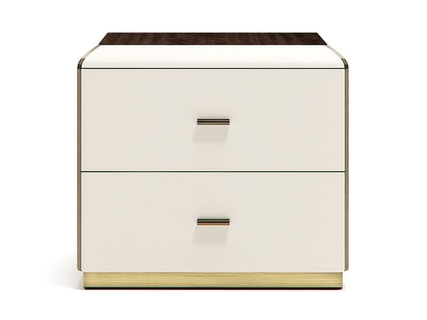 ORION XL Rectangular wooden bedside table with drawers By Capital ...