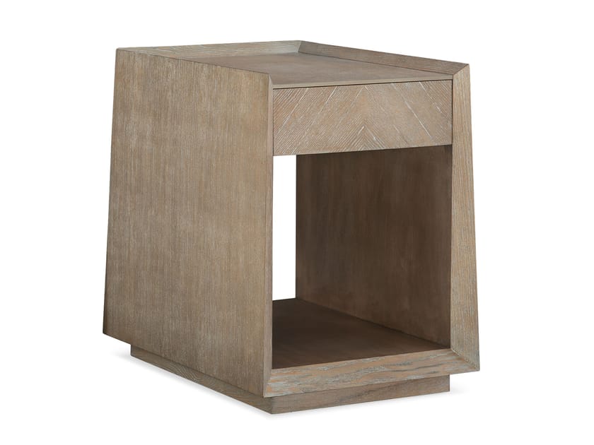 BRIDGES Wooden high side table By Caracole