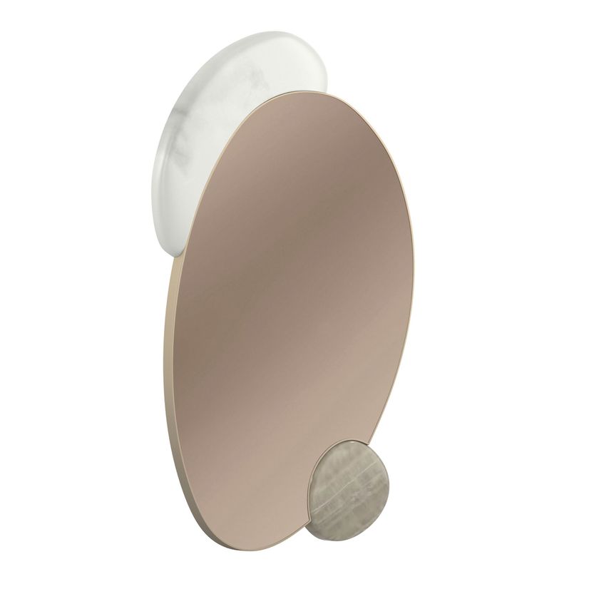ECHO Oval wall-mounted mirror By Caracole