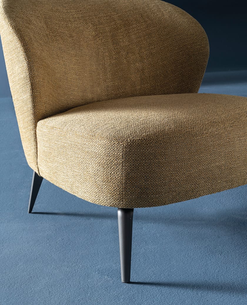 DHORA SLIM Fabric armchair By Casamilano | design Massimiliano Raggi