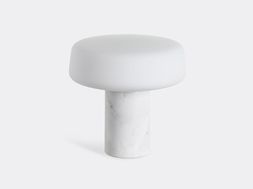 SOLID Rechargeable LED Carrara marble table lamp By Case | design ...