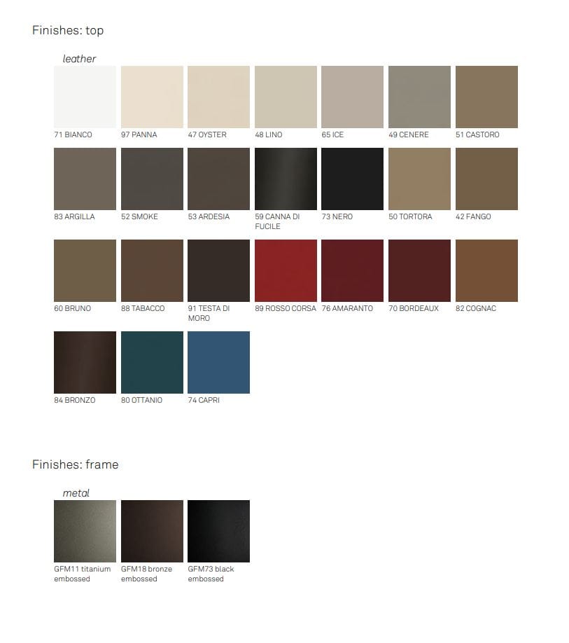 COCOON TROUSSE LEATHER Dressing table By Cattelan Italia