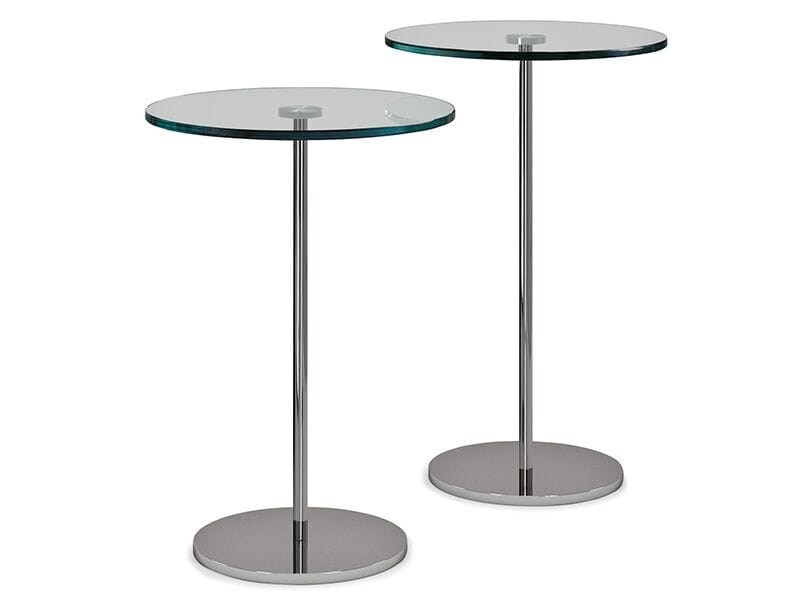 Crystal and Stainless Steel High Side Tables | Archiproducts