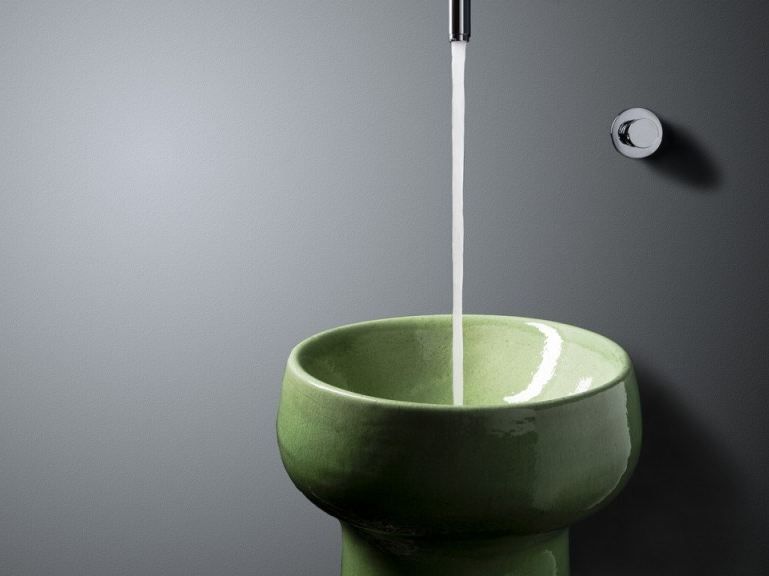 Ceiling-mounted brass sink spout Ceiling spout By tender rain