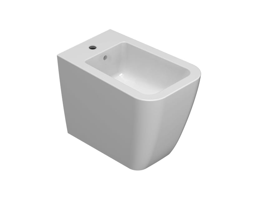 STONE Floor mounted ceramic bidet By Ceramica Globo