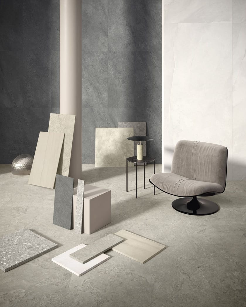 PORTRAITS BRERA Stone effect porcelain stoneware tiles By Ceramiche Caesar