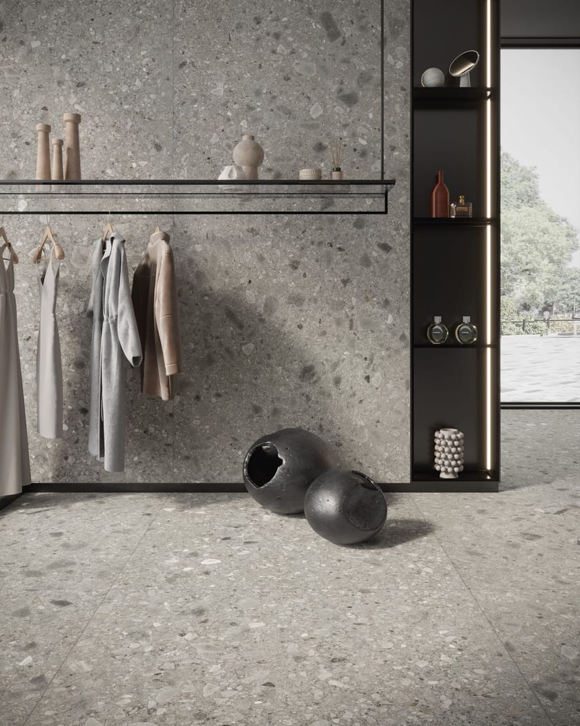 PORTRAITS BRERA Stone effect porcelain stoneware tiles By Ceramiche Caesar