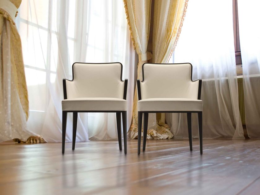 PRINCESS Upholstered fabric chair with armrests By Tonon | design ...