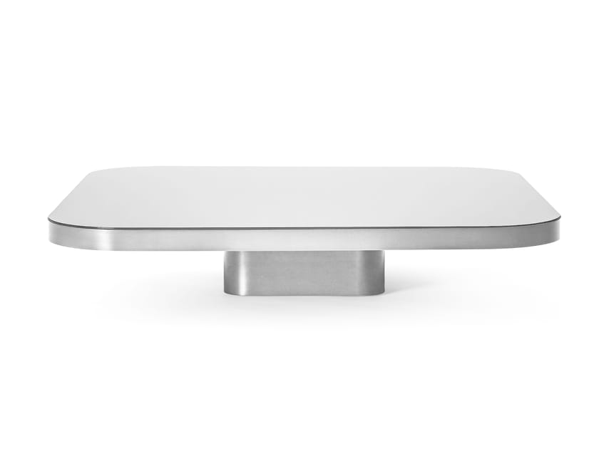 BOW COFFEE TABLE NO. 4 Square aluminium coffee table By ClassiCon ...