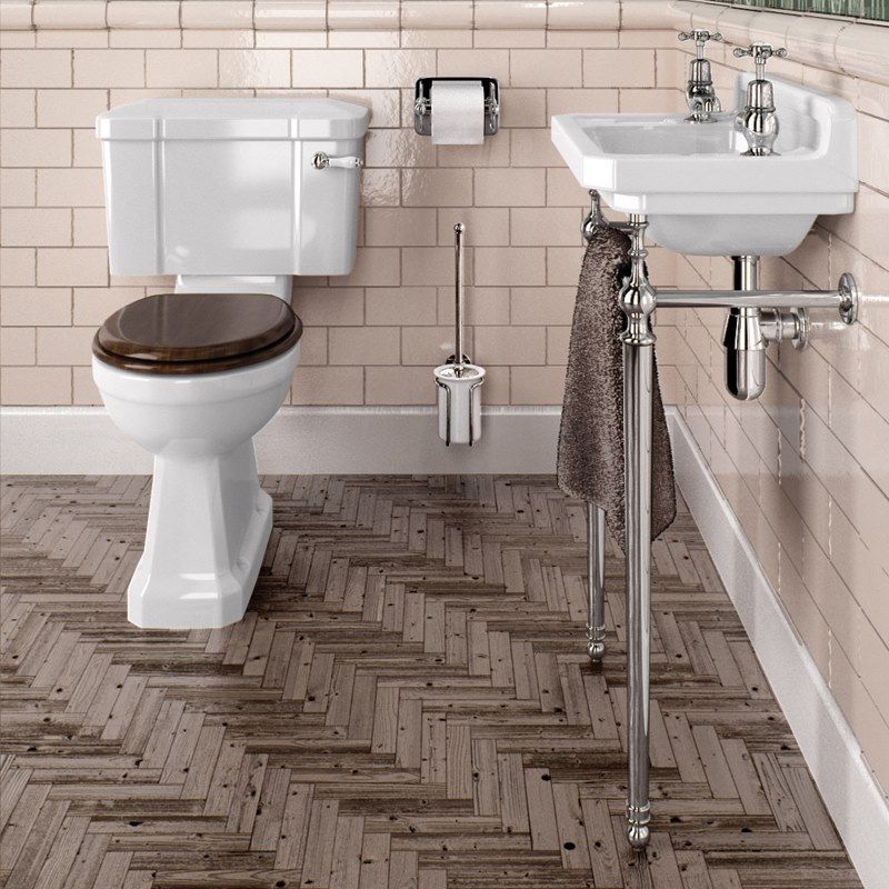 Close coupled toilet By Burlington Bathrooms