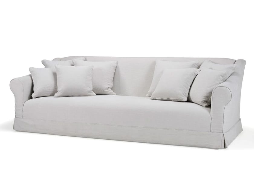 BARBARA Straight fabric sofa By Collett & Victor
