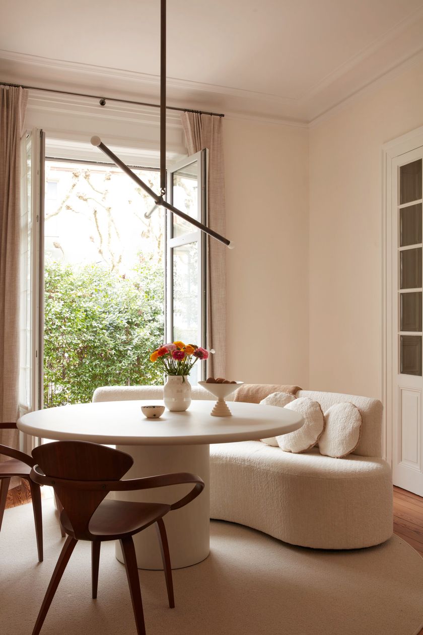 ROBIN Curved fabric sofa By Collett & Victor