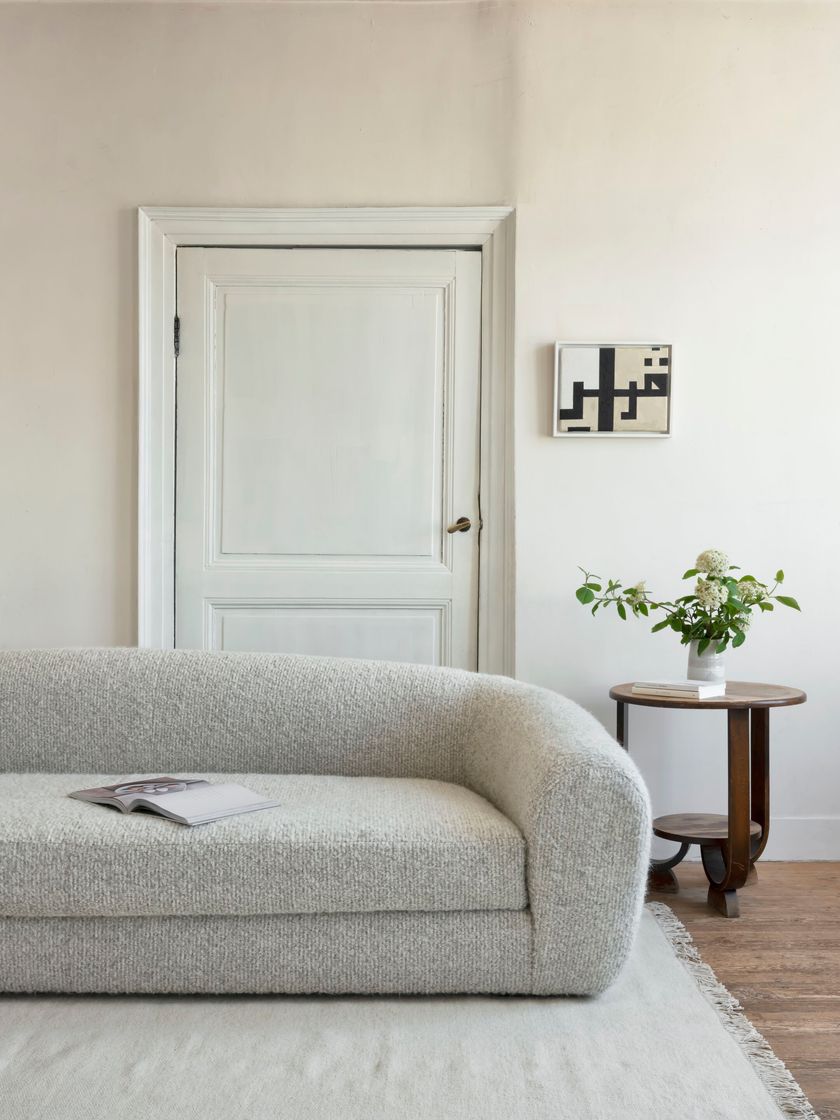SOPHIA Straight fabric sofa By Collett & Victor