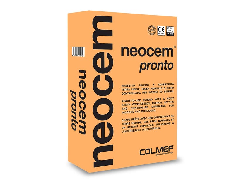 NEOCEM PRONTO Massetto e sottofondo di pavimentazione By Colmef