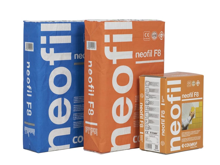 NEOFIL F 8 Cement adhesive for flooring By Colmef