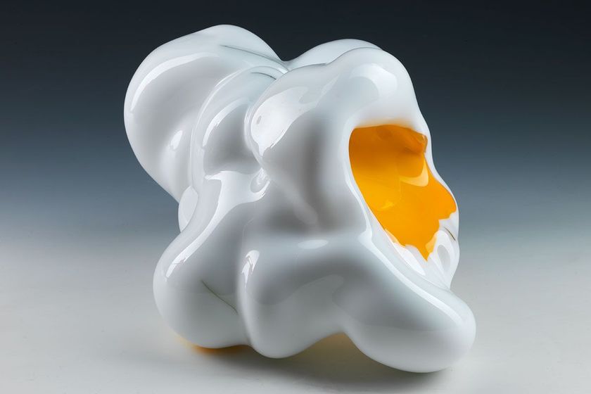 GLASS POP-CORN Sculpture By Concepticon