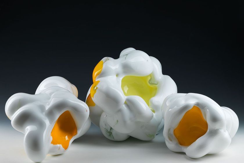 GLASS POP-CORN Sculpture By Concepticon