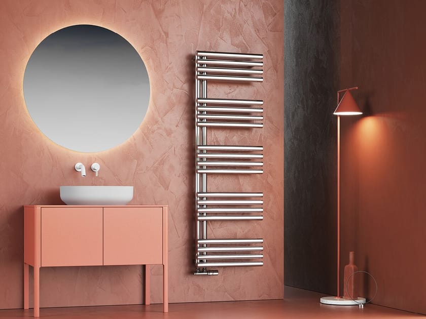 KELLY 38 Scaldasalviette ad acqua calda in acciaio inox By Cordivari Design