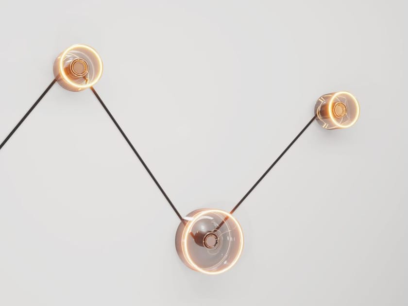 SPOSTALUCE GHOST SMOKY Lampada da parete By Creative Cables