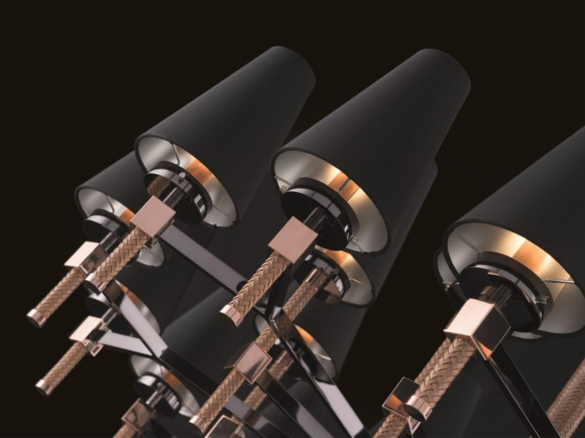 DEW D16 Metal and silk chandelier By Patrizia Garganti | design ...