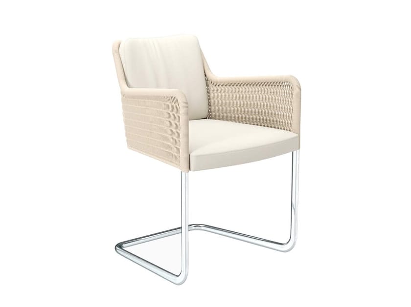 D43 Cantilever chair with armrests By TECTA