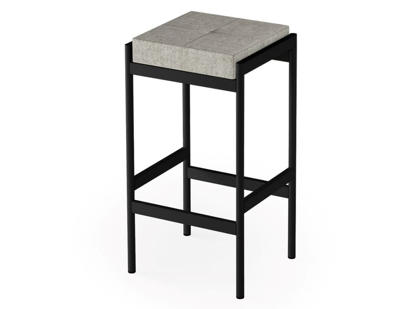 DACOR High upholstered stool By Rosconi | design Daniel Korb