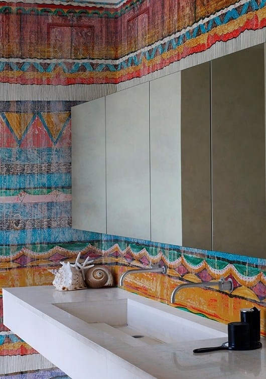 Geometric bathroom wallpaper DAKOTA WET SYSTEM 17 Collection By Wall ...