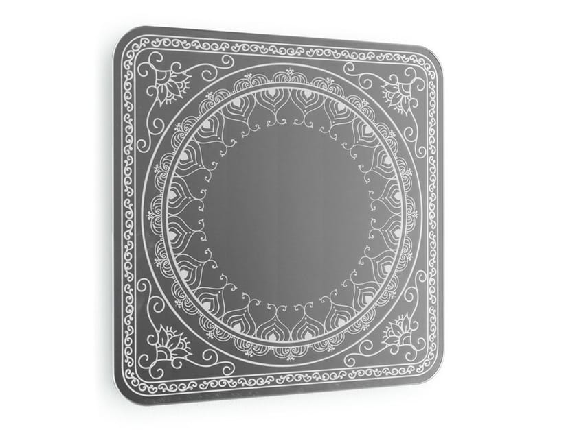 Square wall-mounted mirror DAMASCO By Calligaris