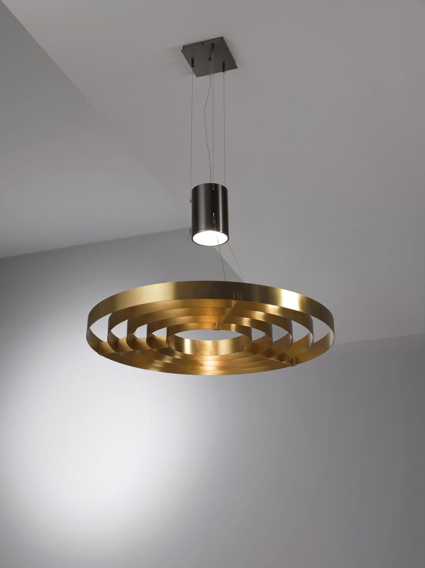 Lampada a sospensione in ottone DARK LIGHT MA 10 By Laurameroni design ...