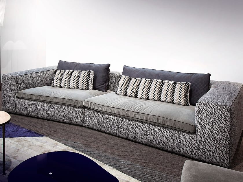 Sectional fabric sofa with chaise longue DAVID By ERBA ITALIA design ...