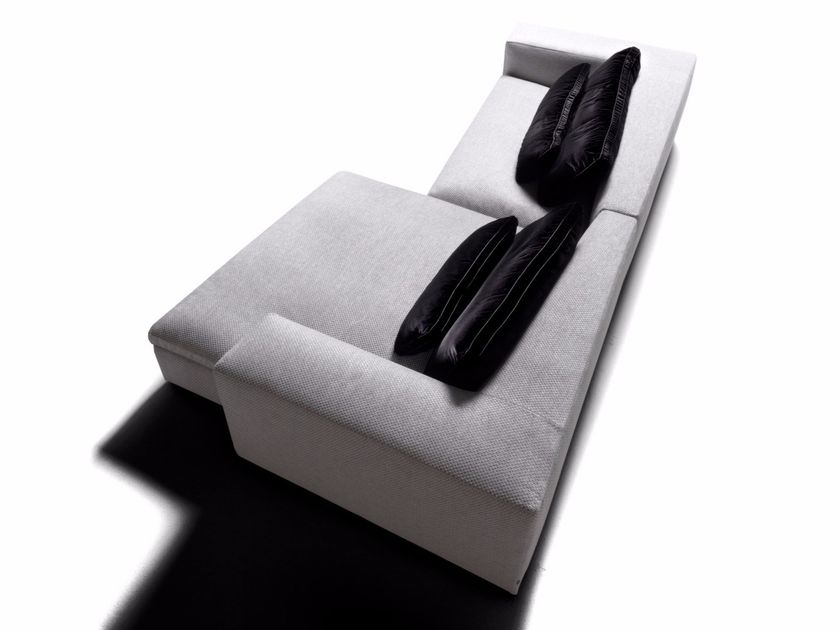 Sectional fabric sofa with chaise longue DAVID By ERBA ITALIA design ...