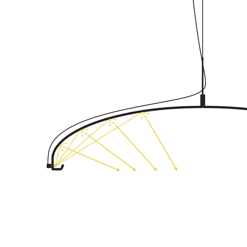 DAWN S LED powder coated aluminium pendant lamp By Intra lighting