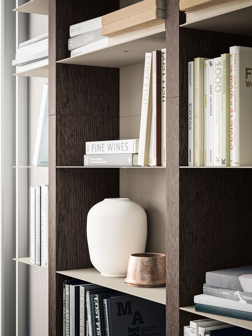 Wall-mounted storage wall DAY SYSTEM 07 By Composit
