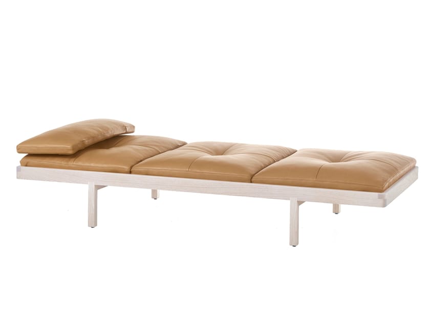 DAYBED Upholstered leather and solid wood daybed By BassamFellows ...