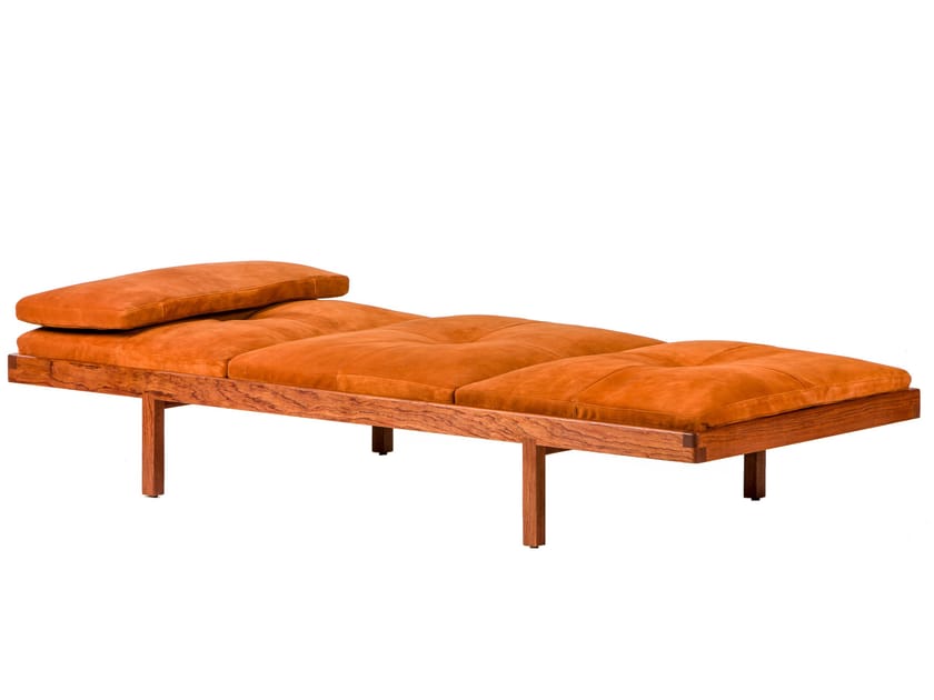 DAYBED Upholstered leather and solid wood daybed By BassamFellows ...