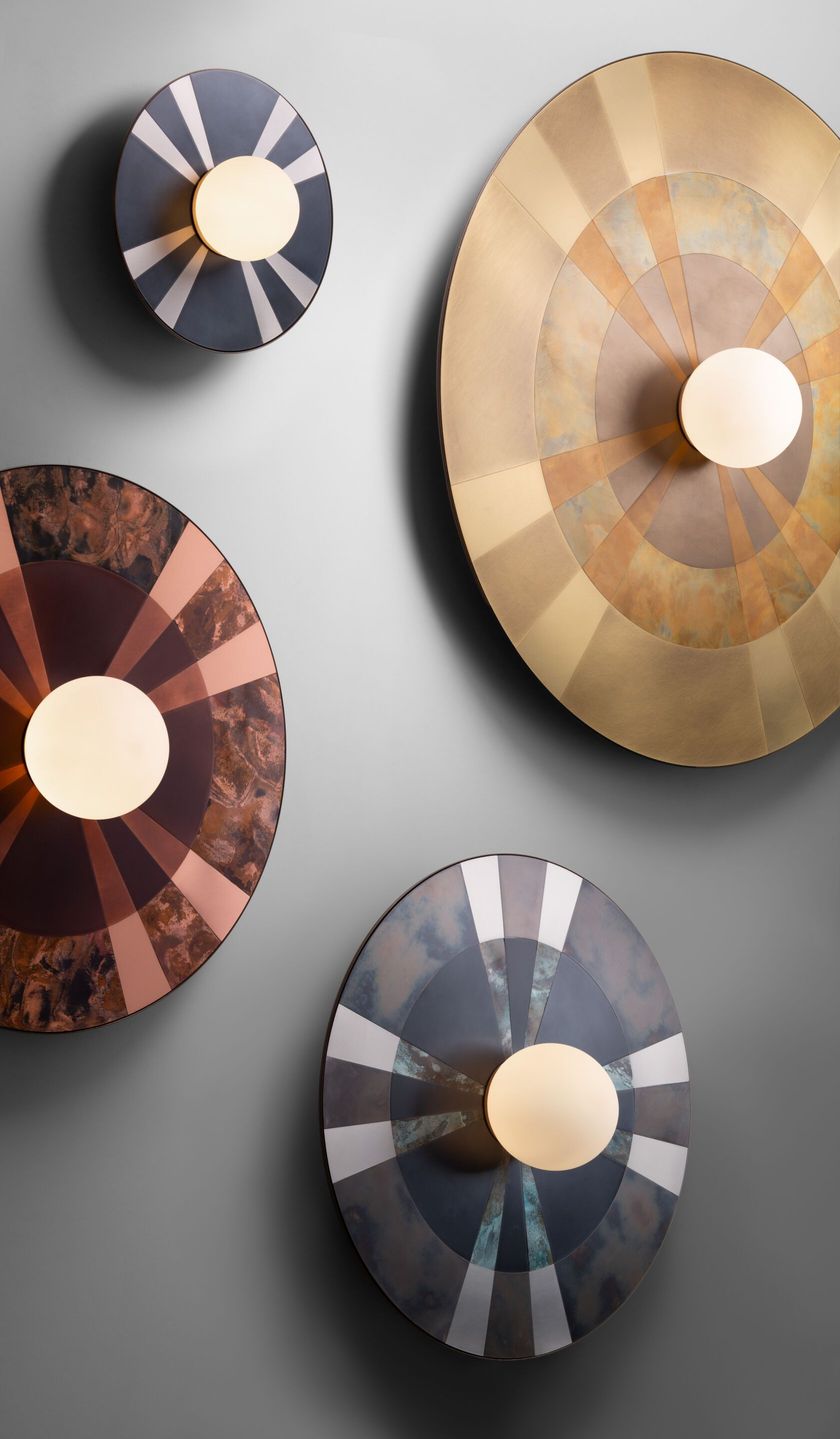 CALEIDE ÈTO Metal wall lamp / ceiling lamp By DE CASTELLI