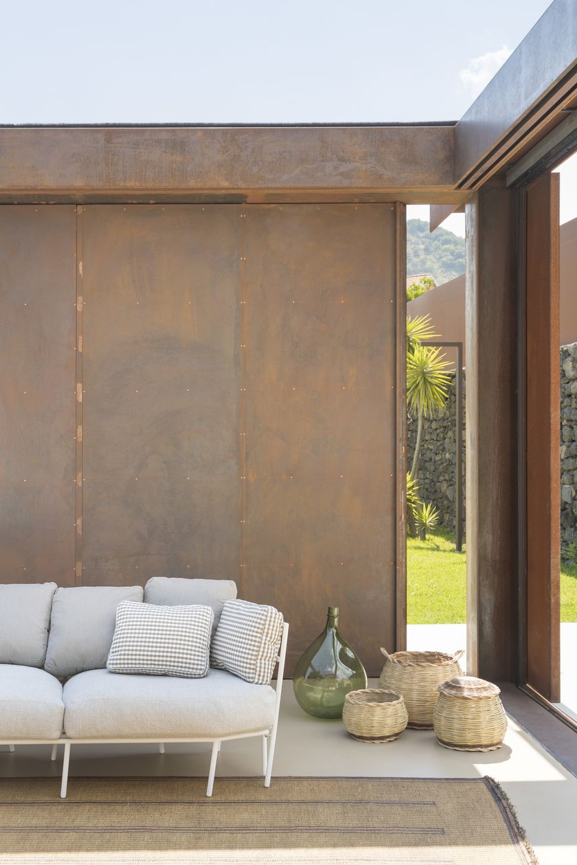 3 seater fabric garden sofa DEHORS - 371 Dehors Collection By Alias ...