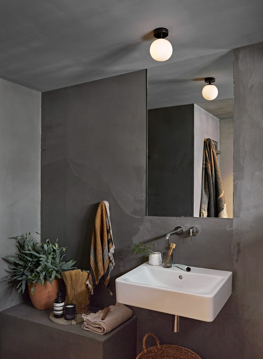 DENVER Lámpara de techo LED dimable en acero y vidrio By Astro Lighting