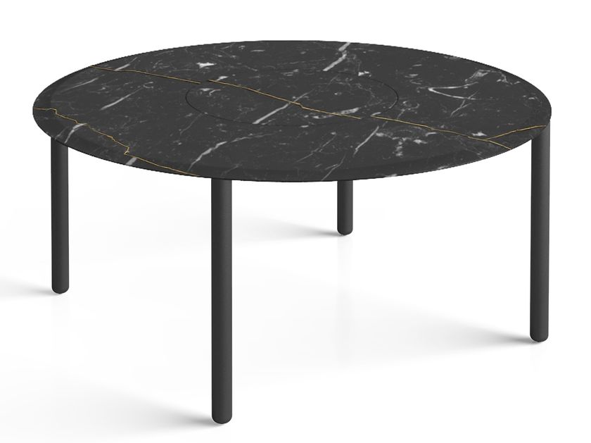 DESIGN FOR SOUL Round marble table By Salvatori | design Piero Lissoni