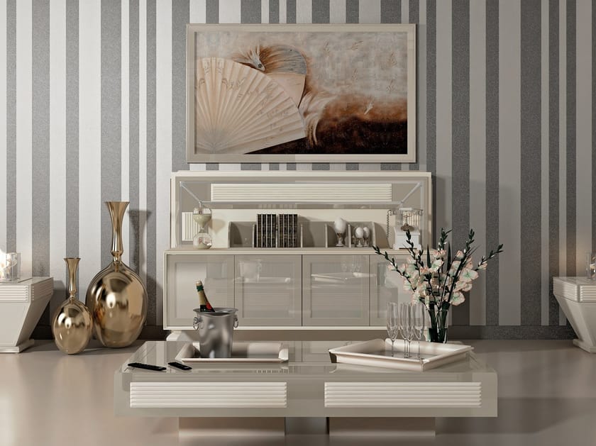 Lacquered motorized TV cabinet DESIRE LIFT By Vismara Design