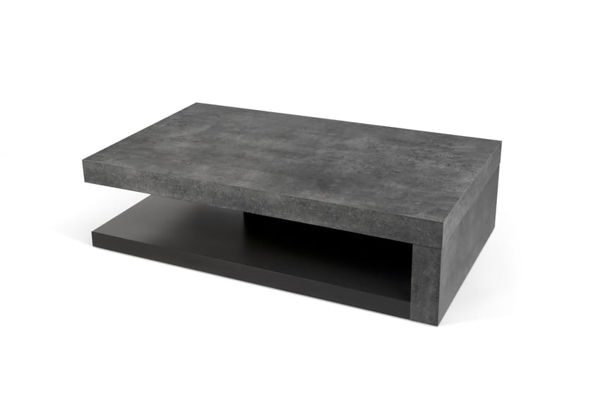 DETROIT Low rectangular wooden coffee table By TemaHome