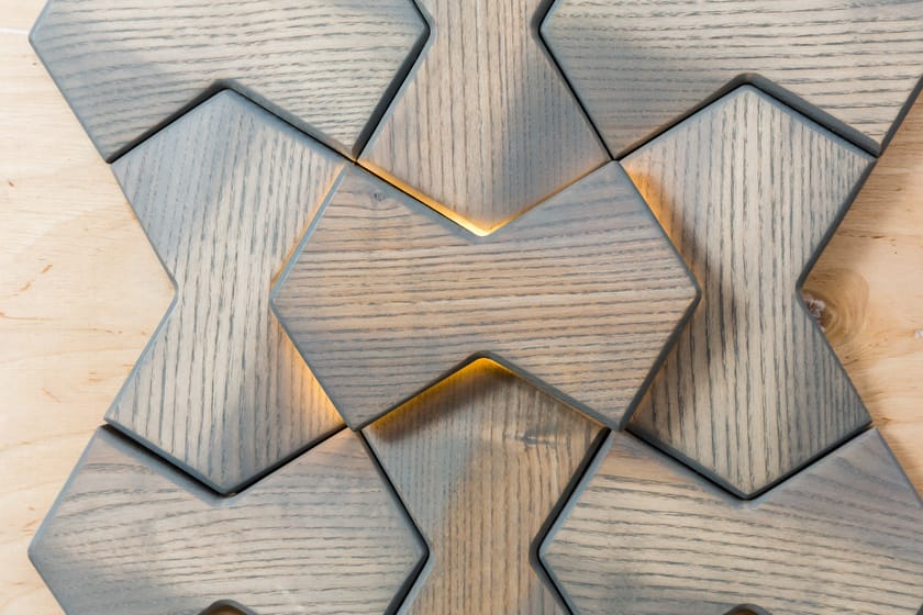 Modular wooden 3D Wall Cladding DETROIT By NEXT LEVEL DESIGN STUDIO